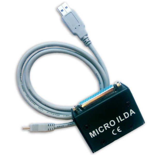 Le MicroILDA Electroconcept est une interface PC USB=>ILDA